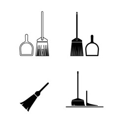 Broom logo Royalty Free Vector Image - VectorStock