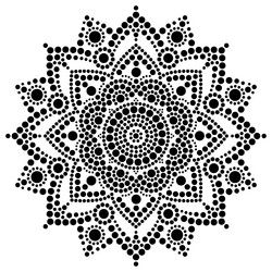Dot Painting Mandala Vector Images (over 1,000)