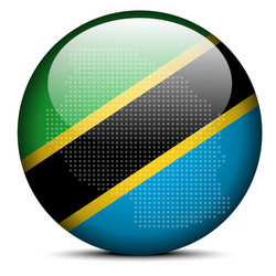 Map with dot pattern on flag button of usa new Vector Image