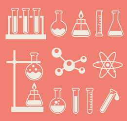 Isometric 3d chemical laboratory equipment Vector Image