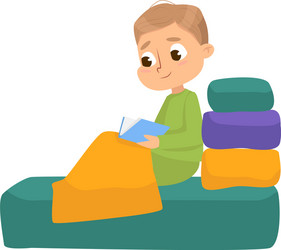 Reading in Bed Kids Boy Cartoon Vector Images (over 160)