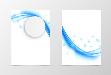 Abstract Wave Flyer Template Royalty Free Vector Image
