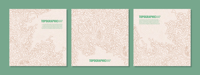 Topographic map seamless pattern background Vector Image