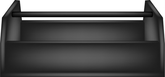 Empty wooden toolbox in red design Royalty Free Vector Image