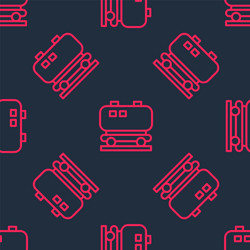 Red line oil railway cistern icon isolated Vector Image