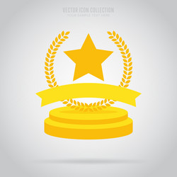 Collection of winner label sticker tags Royalty Free Vector