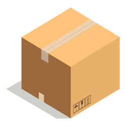 Carton box icon Royalty Free Vector Image - VectorStock