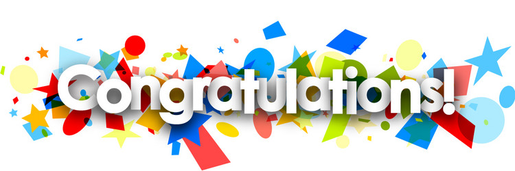 Congratulations game screen golden congrats sign Vector Image