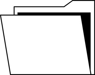 Documents folder files paper cartoon Royalty Free Vector