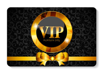 Purple vip card Royalty Free Vector Image - VectorStock
