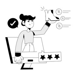 Customer reviews Royalty Free Vector Image - VectorStock