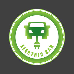Electric car control panel interface Royalty Free Vector