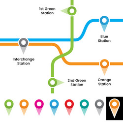 Pin Map Subway Vector Images (over 560)