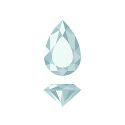Pear gem cut Royalty Free Vector Image - VectorStock