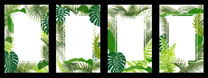 Jungle Leaf Frame Vector Images (over 11,000)