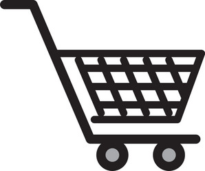 Shopping cart graphic design template isolated Vector Image