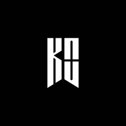 Ok logo monogram emblem style with crown shape Vector Image