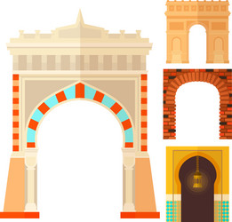Arch set Royalty Free Vector Image - VectorStock