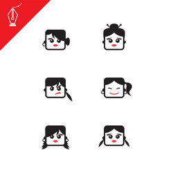 Character face Royalty Free Vector Image - VectorStock