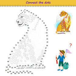 Connect the dots from 1 to 80 and draw old Vector Image