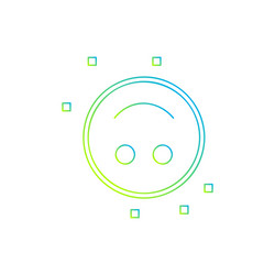 Expressionless emoji icon Royalty Free Vector Image