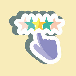 Sticker possitive feedback suitable for feedback Vector Image