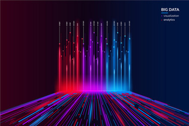 Big data visualization Royalty Free Vector Image