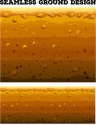 Underground design with lawn on dirt Royalty Free Vector