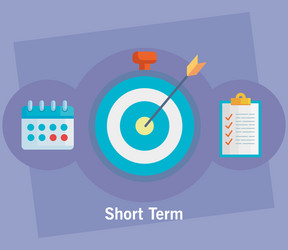 Short term icon set Royalty Free Vector Image - VectorStock