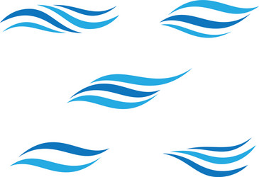 Abstract wave set Royalty Free Vector Image - VectorStock