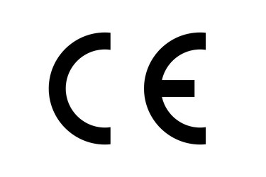 Ce mark symbol sign on white background Royalty Free Vector