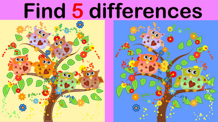 Spot the Difference Tree Vector Images (over 120)