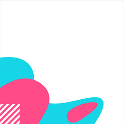 Modern bubble liquid corner Royalty Free Vector Image