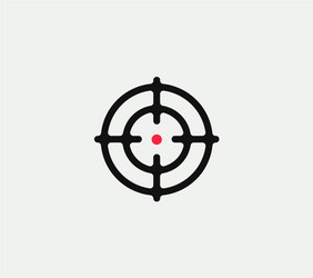 Target aim crosshair icon Royalty Free Vector Image