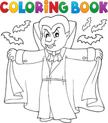 Coloring book halloween character 8 Royalty Free Vector