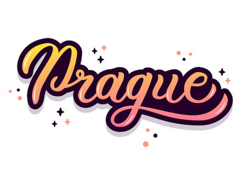 Czech Lettering Prague Vector Images (90)