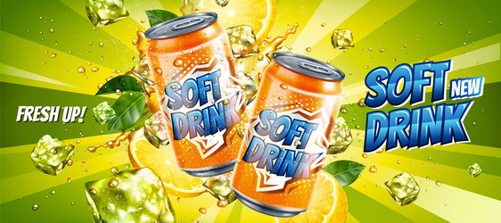 Energy drink banner ads Royalty Free Vector Image
