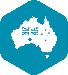 Australia icon outline style Royalty Free Vector Image