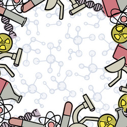 Science template chemistry Royalty Free Vector Image