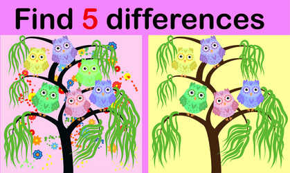Spot the Difference Tree Vector Images (over 120)