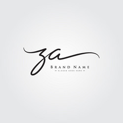 Mk initial letter handwriting logo hand drawn Vector Image