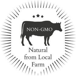 Set of agriculture label design elements Vector Image