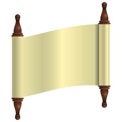 An empty scroll is unfolded unrolled Royalty Free Vector