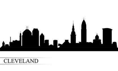 Cleveland Skyline Silhouette Vector Images (over 120)