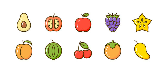 Fruit icon Royalty Free Vector Image - VectorStock