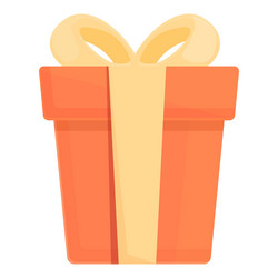 Reward gift box icon cartoon retail Royalty Free Vector