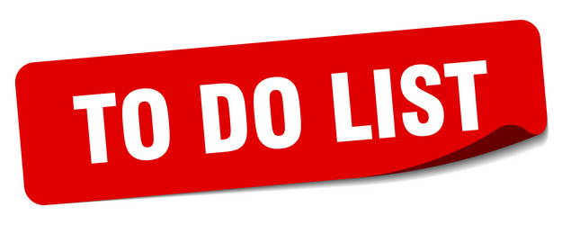 To do list sticker to do list label Royalty Free Vector