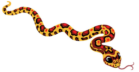 Cartoon python Royalty Free Vector Image - VectorStock