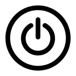 On off power icon shutdown start computer switch Vector Image