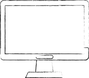 Pc monitor screen Royalty Free Vector Image - VectorStock